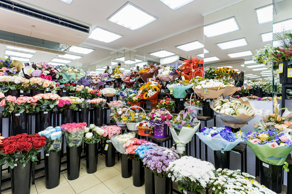 Çiçekçiler Flower Salon, Moskova, foto