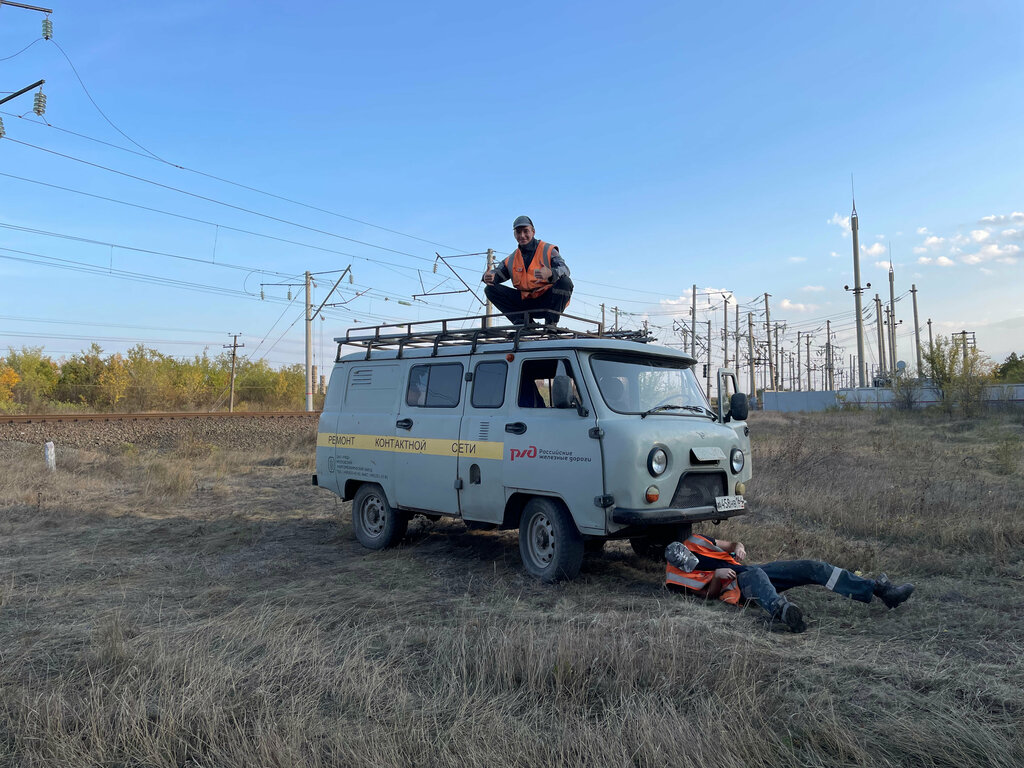 Tren istasyonu станция Овражная, Volgogradskaya oblastı, foto
