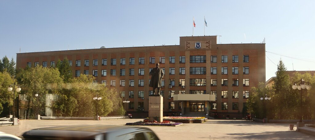 Anıt, heykel В.И. Ленин, Salehard, foto