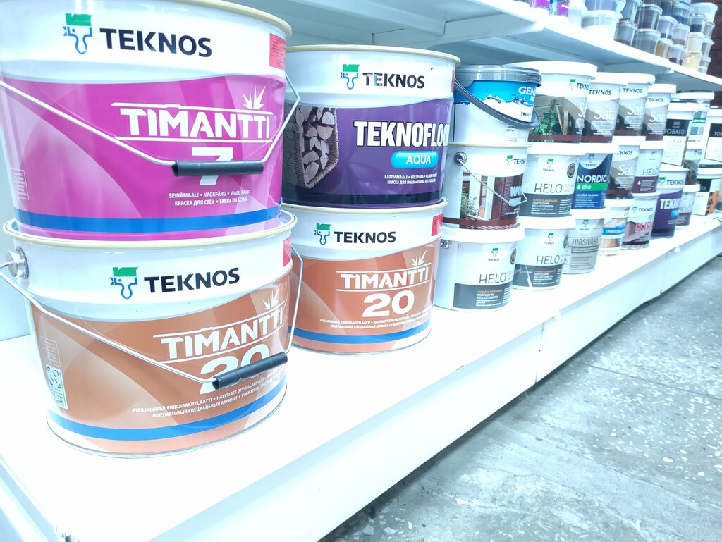 Boya ve cila malzemeleri üretim ve satış yerleri Teknos - Megapalitra, Ufa, foto