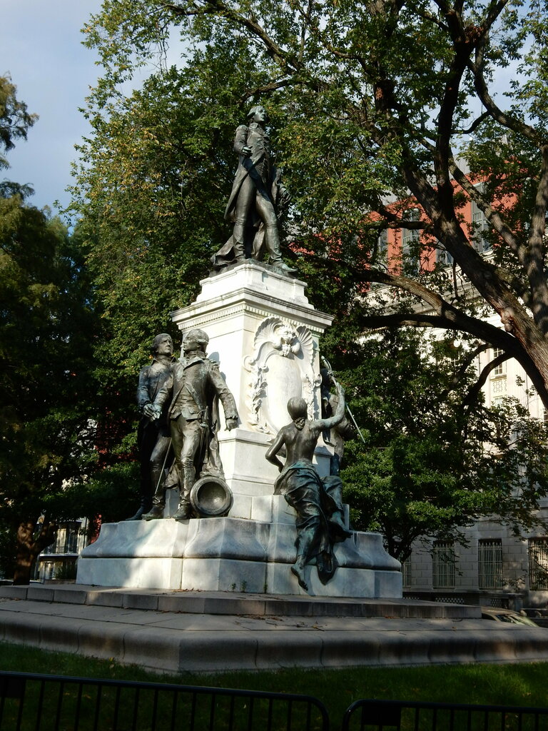 Anıt, heykel General Marquis de Lafayette, Washington, foto