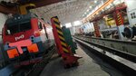 Локомотивное депо Красноярской железной дороги в городе Междуреченск (Bolotnaya ulitsa No:1), demiryolları yönetimi ve bakımı   Mejdureçensk'ten