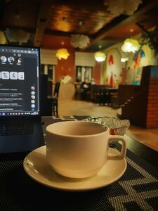 Art-cafe Dvorik Brodyachey koshki (Gorodetskaya Street No:10), kafe  Cherepovets'ten