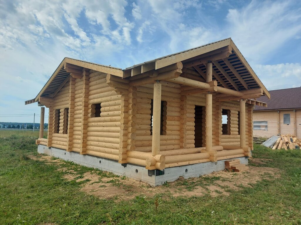 Yazlık ev inşaatı Leskon, Moskova, foto