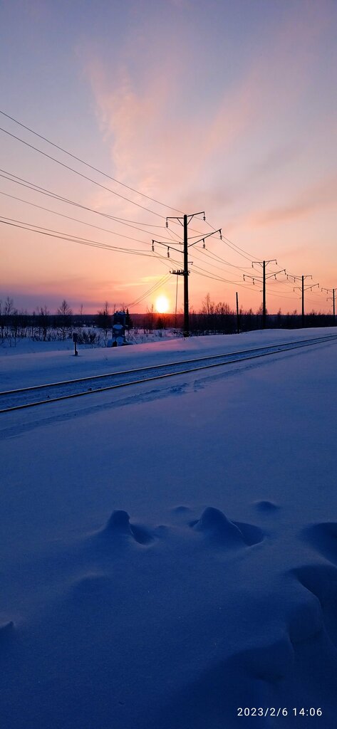 Tren istasyonu разъезд Пышор, Komi, foto