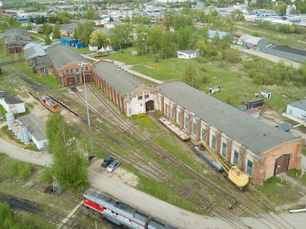 Demiryolları yönetimi ve bakımı RZhD Lokomotivnoye depo, Velikiy Novgorod, foto