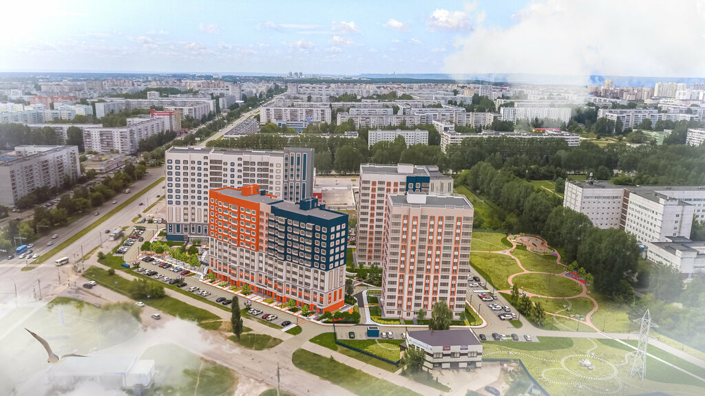 Konut blokları Origami, Ulyanovsk, foto