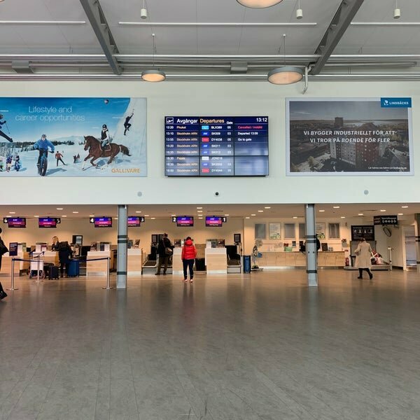 Havaalanları Lulea Havalimani, Norrbotten County, foto