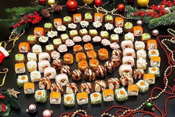 Suşi restoranı Sushi east, Novosibirskaya oblastı, foto