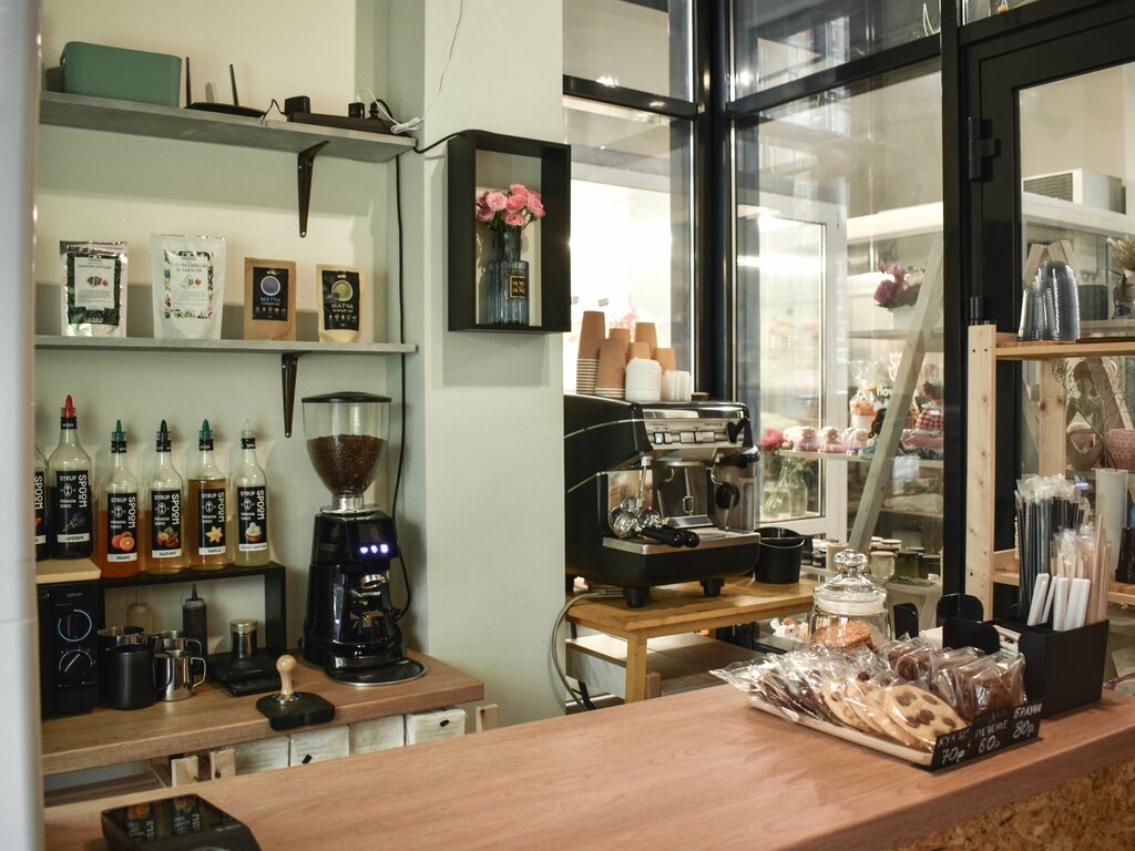 Kahve dükkanları 21cups, Yekaterinburg, foto
