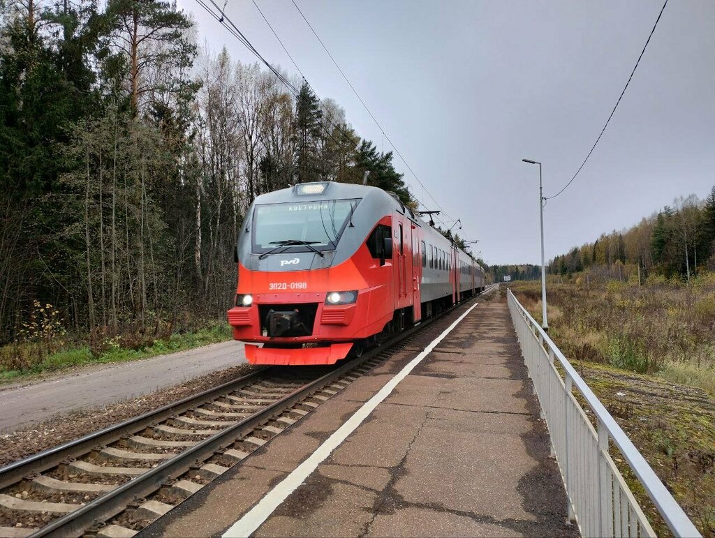 Tren istasyonu остановочный пункт Пищалино, Yaroslavskaya oblastı, foto