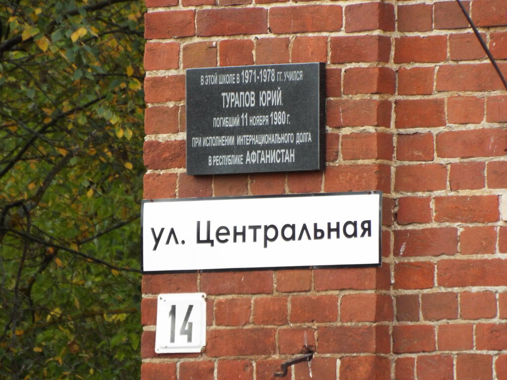 Anıt levhası, anıt taş Воину-афганцу Юрию Валерьевичу Турапову, Yaroslavskaya oblastı, foto