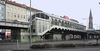 Metro istasyonu Görlitzer Bahnhof, Berlin, foto