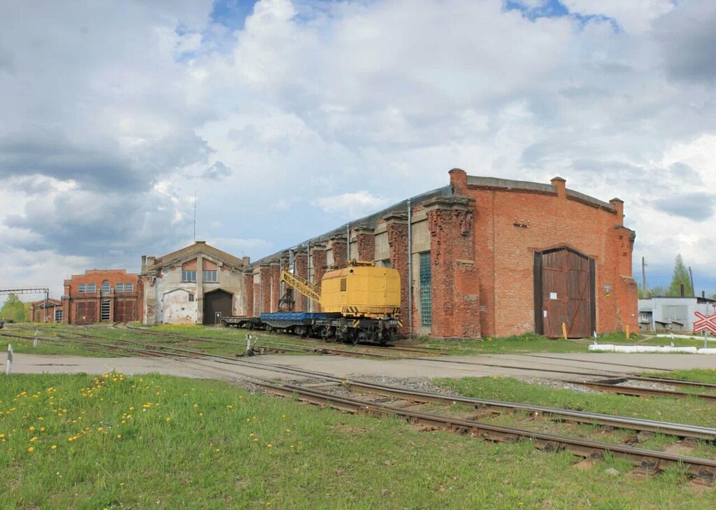 Demiryolları yönetimi ve bakımı RZhD Lokomotivnoye depo, Velikiy Novgorod, foto