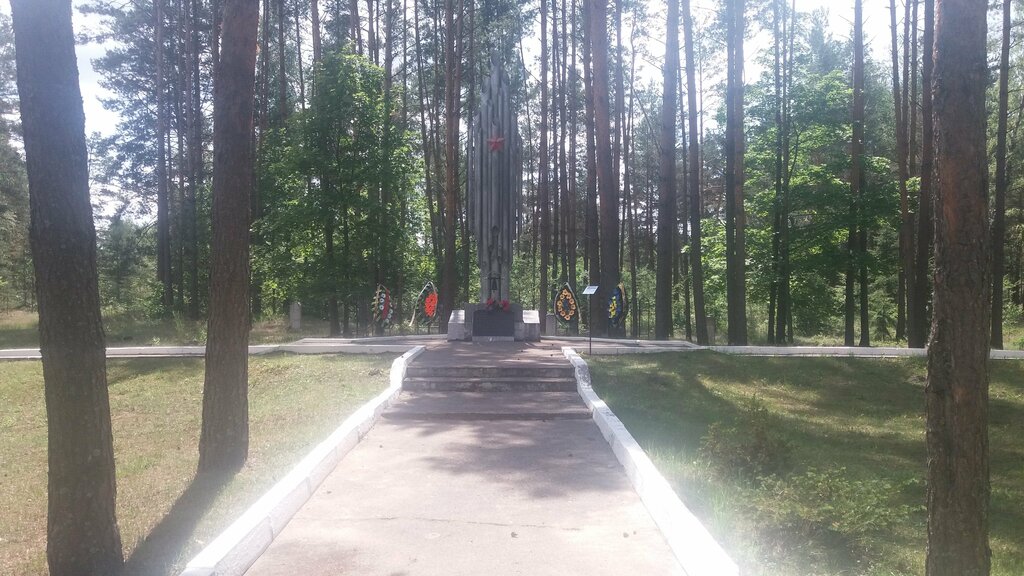 Anıt, heykel Памятник жертвам фашизма Реквием, Minskaya oblastı, foto