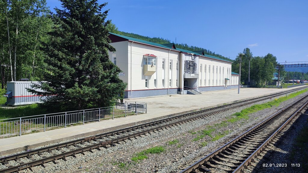 Tren istasyonu станция Амгунь, Habarovski krayı, foto