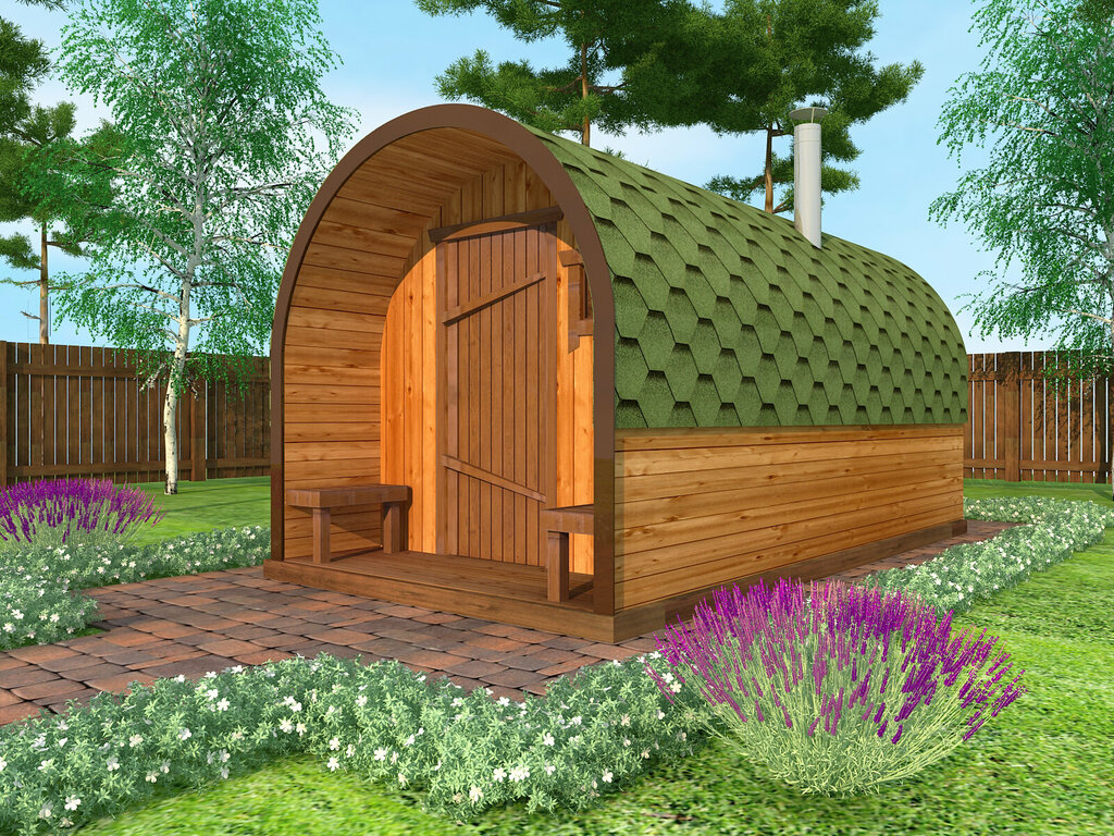 Hamam ve sauna inşaatı Lukomorie, Ufa, foto