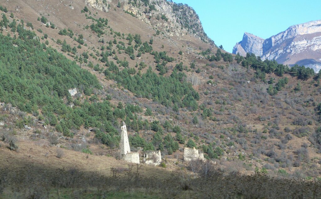 Turistik yerler Боевая башня Лейми, İnguşetya, foto