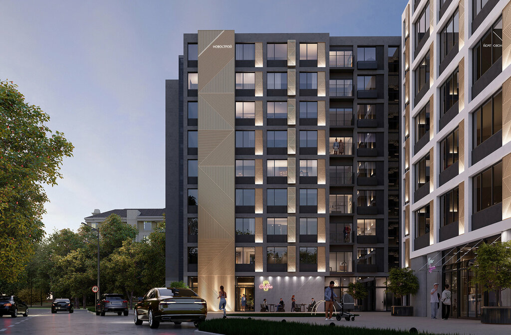 Konut blokları Glinki парк, Voronej, foto