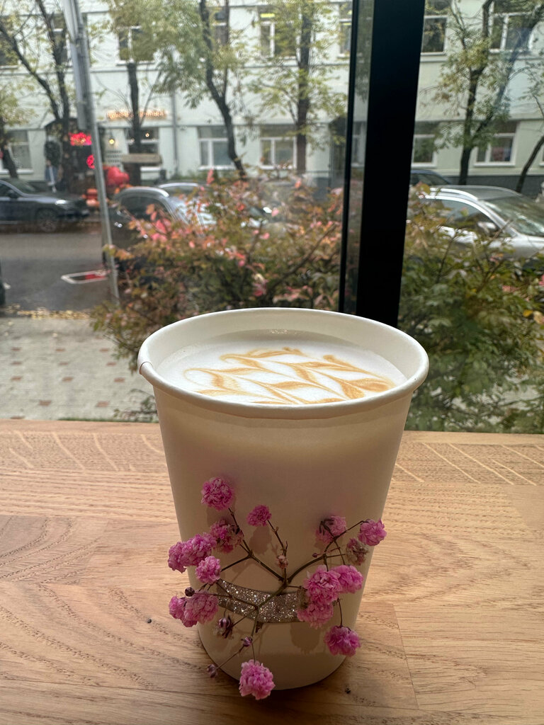 Kahve dükkanları Coffee art Grusha Pear, Moskova, foto