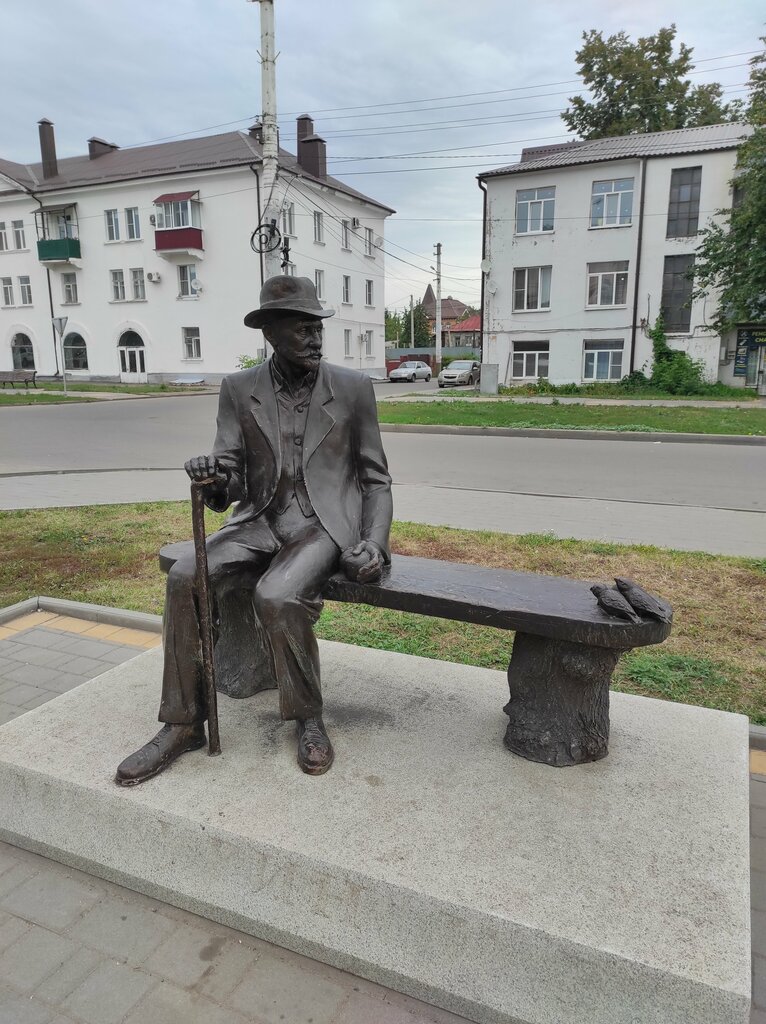 Anıt, heykel И.В. Мичурин, Miçurinsk, foto