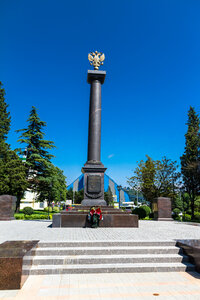 Кронштадт - Город воинской славы (St. Petersburg, Kronshtadt, old part of Kronstadt), anıt, heykel  Kronstadt'tan