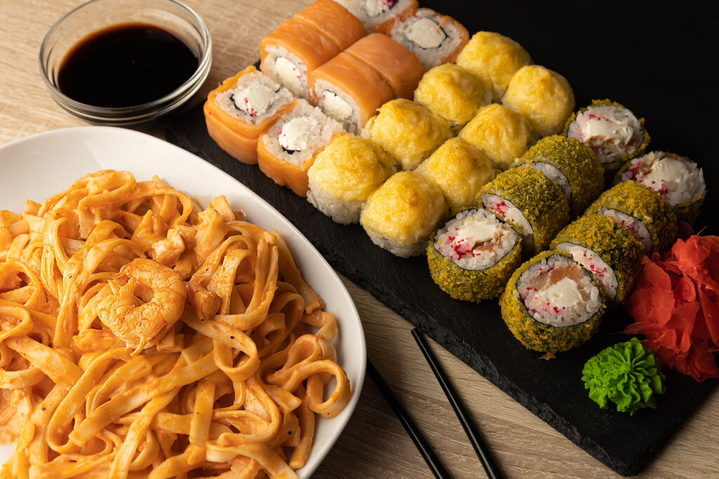 Suşi restoranı Shi-sushi, Moskova, foto