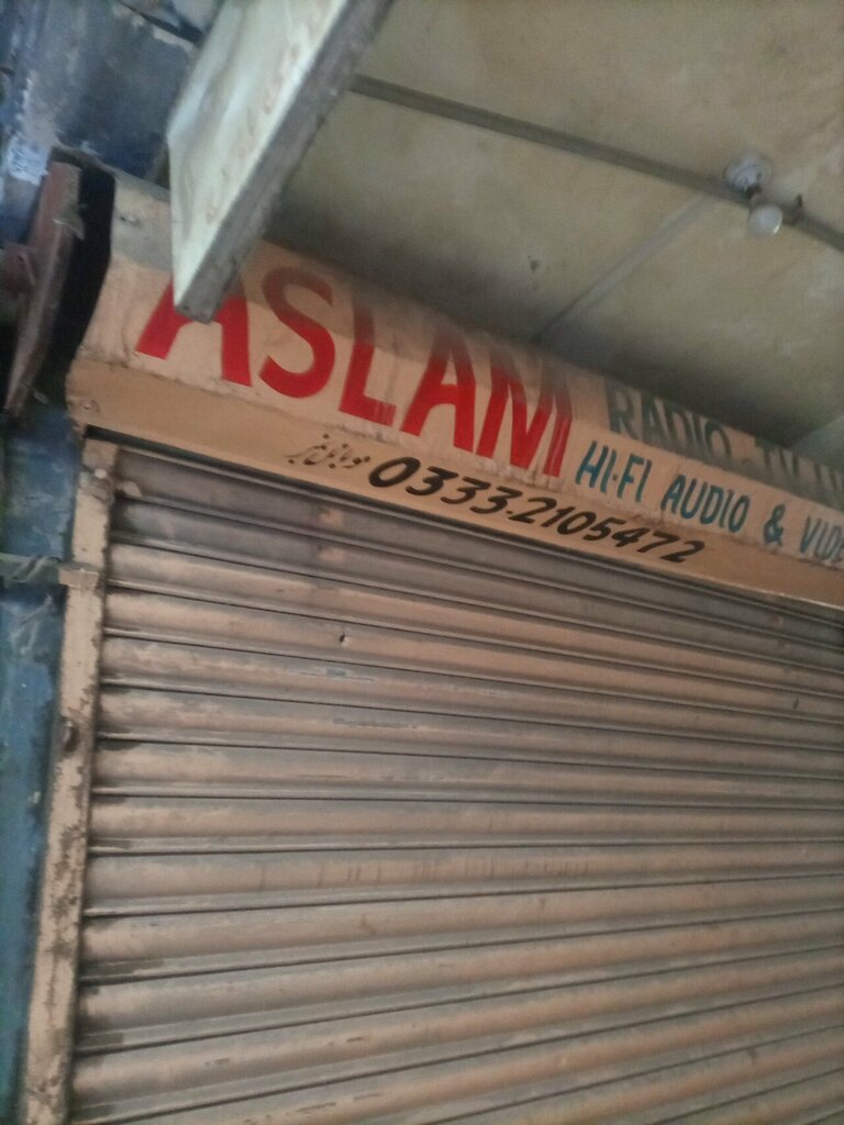 Elektronik eşya mağazaları Aslam radio and TV, Karaçi, foto