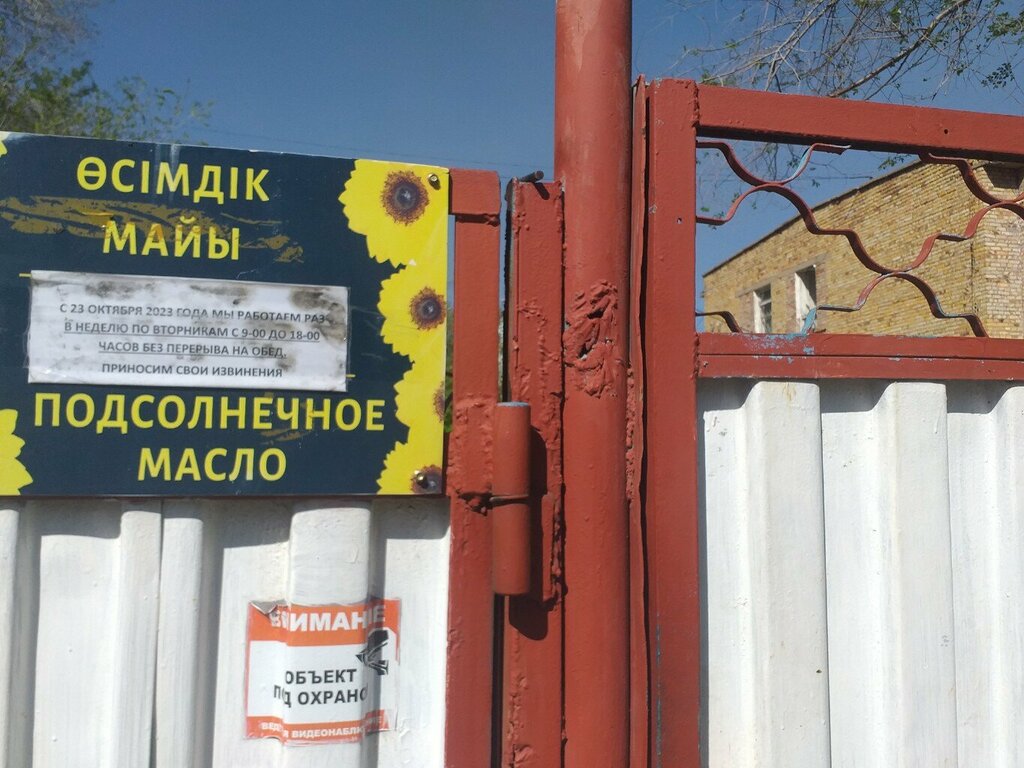Süt ürünleri satış mağazaları Sunflower Oil Production Workshop, Temirtav, foto