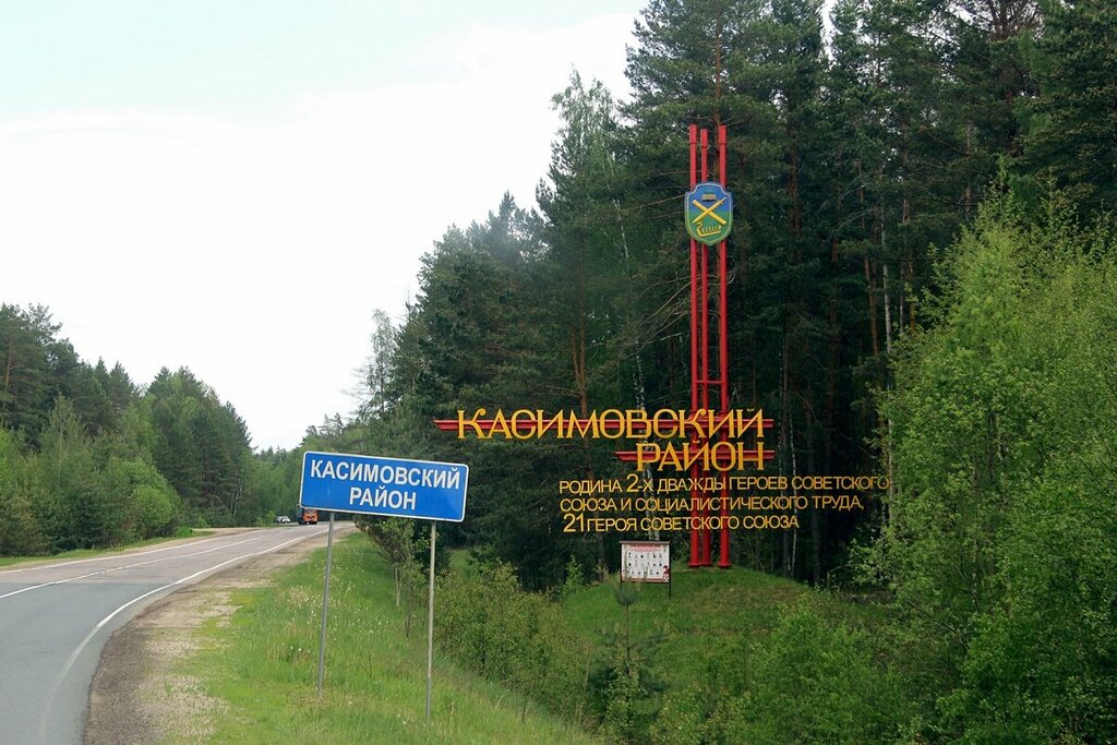 Giriş işareti Касимовский район, Riazanskaya oblastı, foto