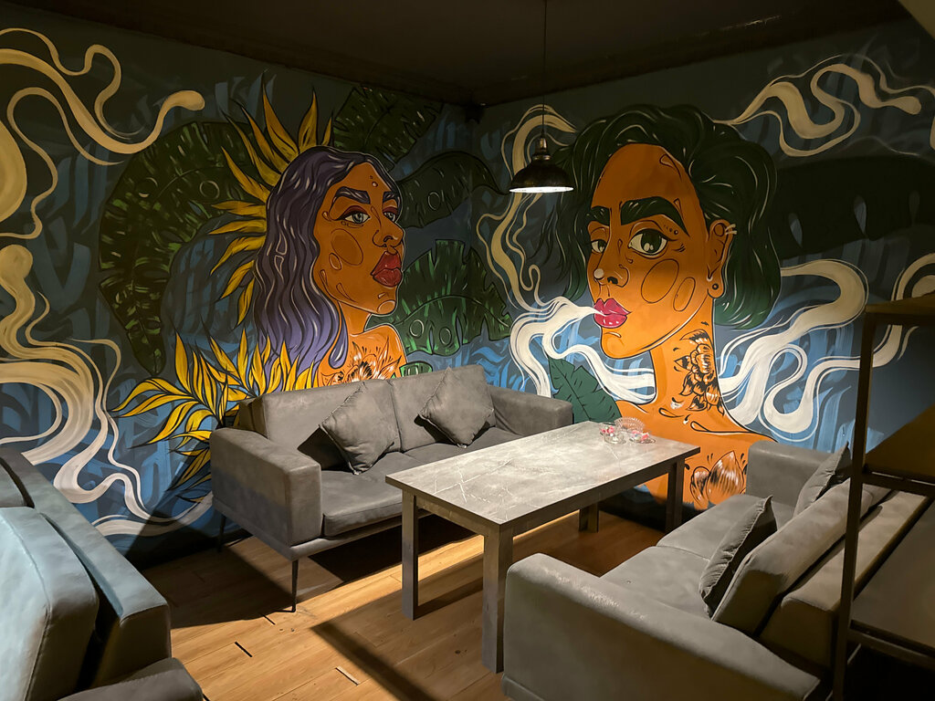 Nargile kafeler Lounge Barduck, Semerkant, foto