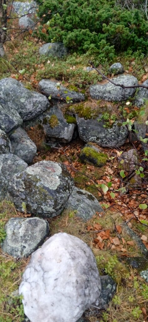 Turistik yerler Амбар валунный с ледником, Arhangelskaya oblastı, foto
