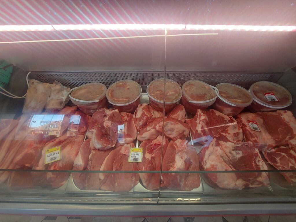 Kasap, şarküteri Мясной, Rostovskaya oblastı, foto