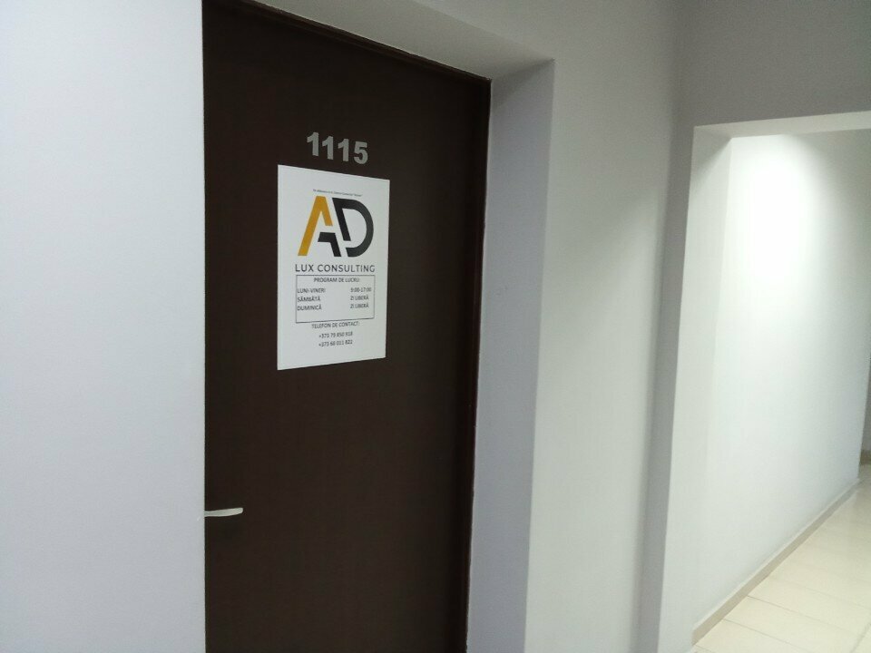 Yönetim ofisi AD Lux Consulting, Kişinev, foto