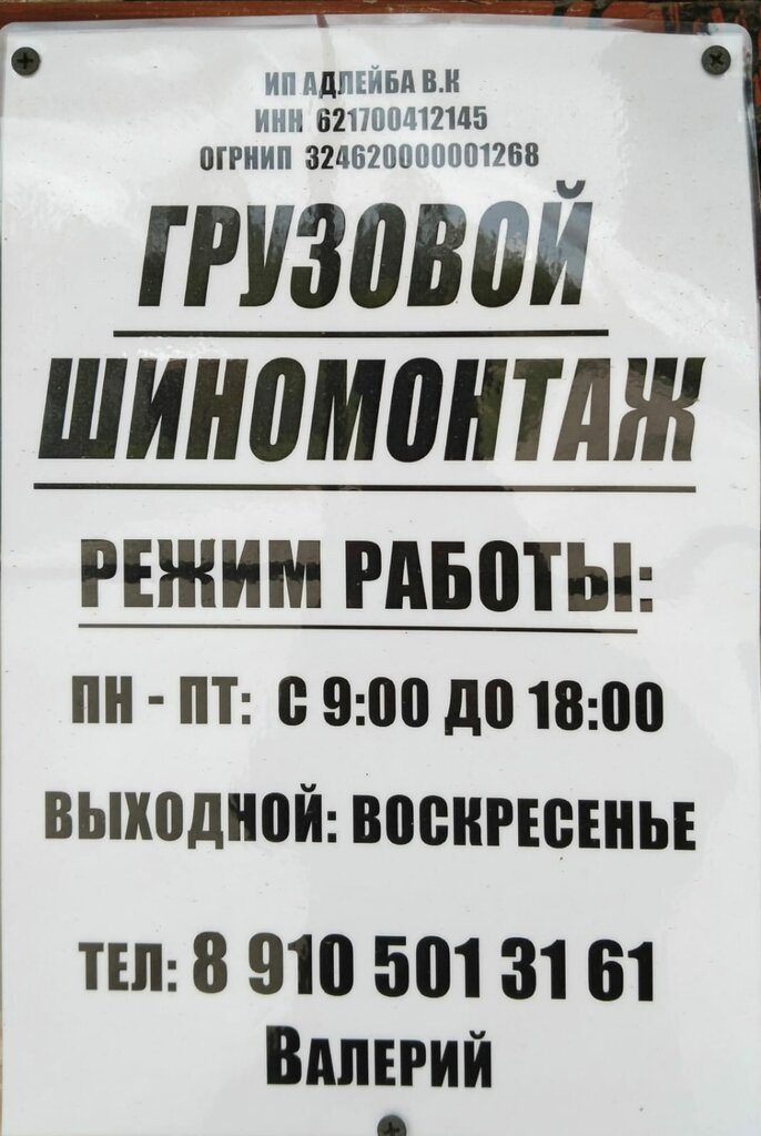 Kamyonların onarımı Грузовой шиномонтаж, Riazanskaya oblastı, foto