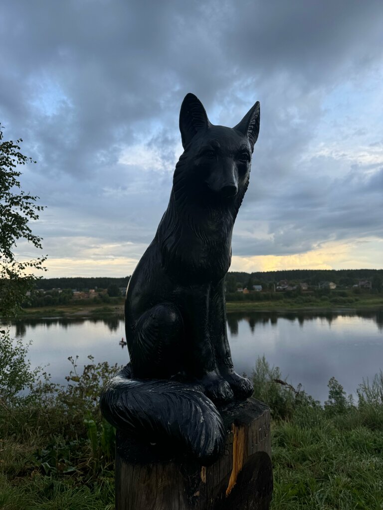 Park, sokak heykeli Bench, Totma, foto