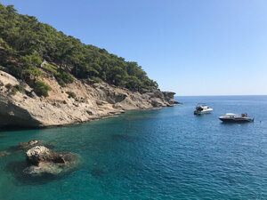 Gizli Plaj (Antalya, Kemer, Kiriş Mah.), plaj  Kemer'den