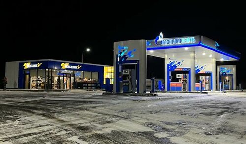 Benzin istasyonu Gazpromneft, Mordovya, foto