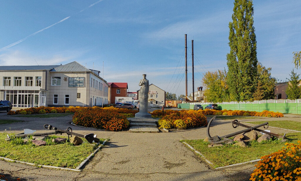 Anıt, heykel В.Я. Исаев, Riazanskaya oblastı, foto