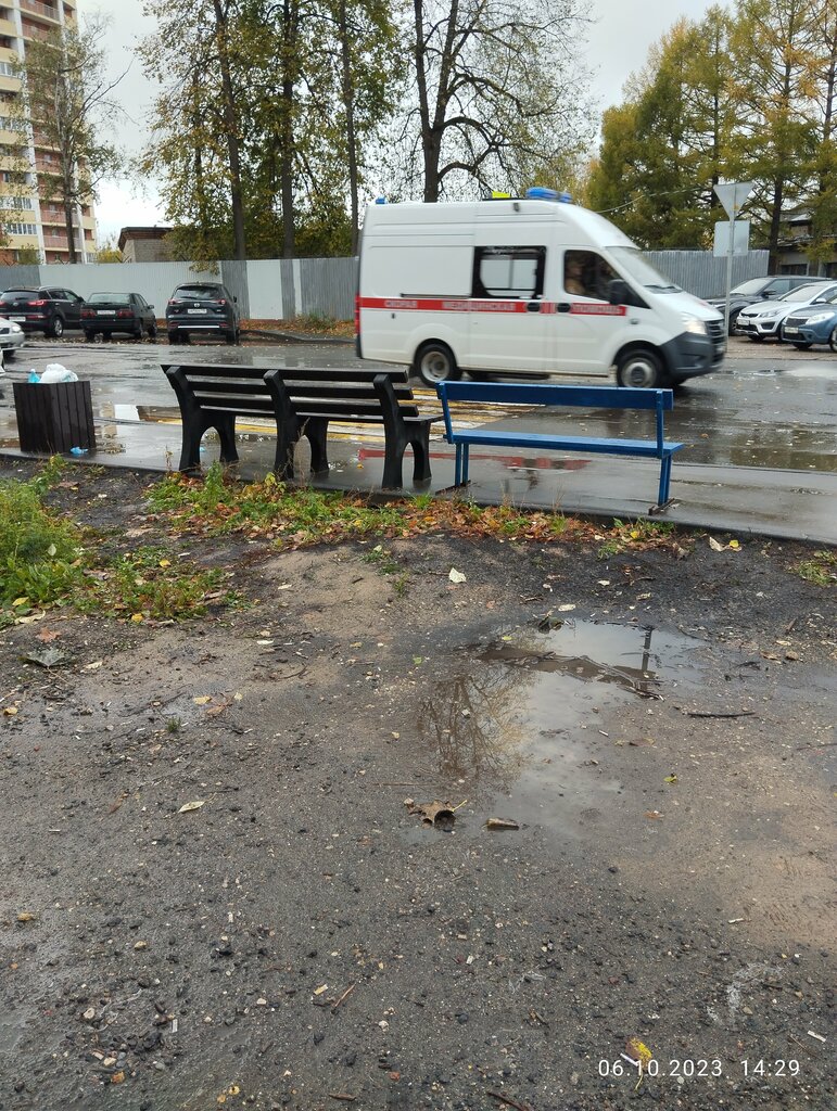 Toplu taşıma durağı Поликлиника, Solneçnogorsk, foto