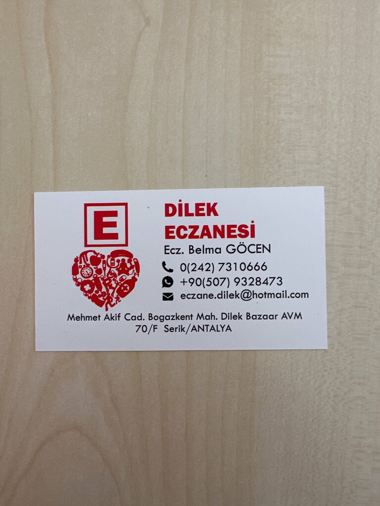 Eczaneler Dilek Eczanesi, Serik, foto