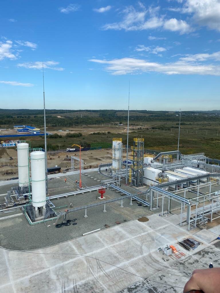 Petrol ve gaz firması Аврора СПГ, Primoriye, foto