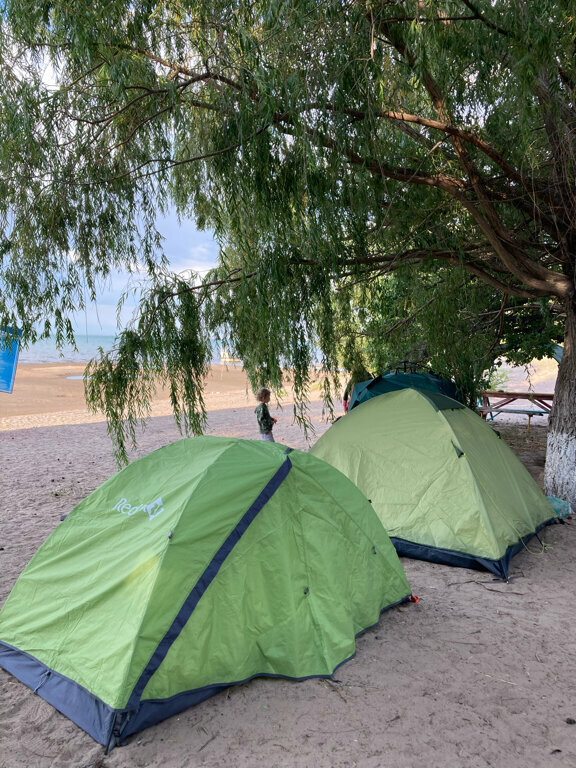 Plaj The whisper of the river, Almatı eyaleti, foto