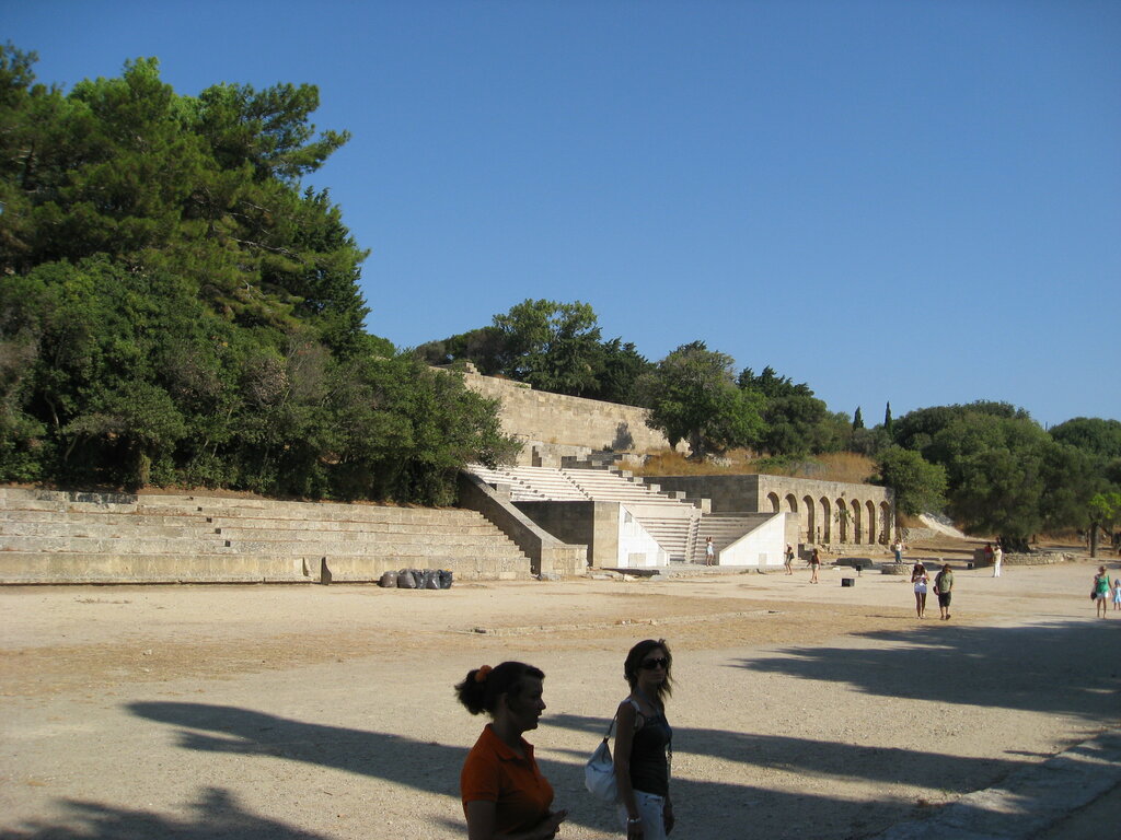 Turistik yerler стадион первых Пифийских игр, Rodos, foto