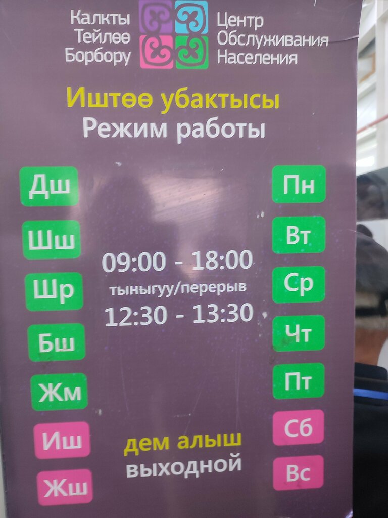 Belediye ve kamu hizmetleri merkezi Центр обслуживания населения, Bişkek, foto