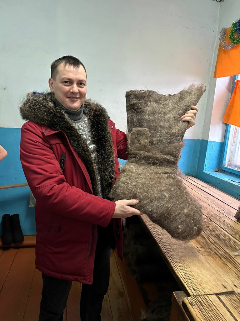 Elyaf ve keçe ürünleri Пимокатный цех, Kurganskaya oblastı, foto