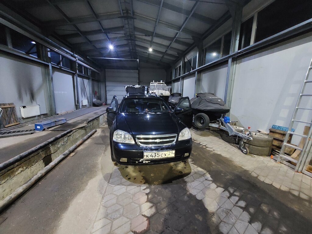 Araç muayene istasyonları Punkt tekhosmotra, Arhangelskaya oblastı, foto