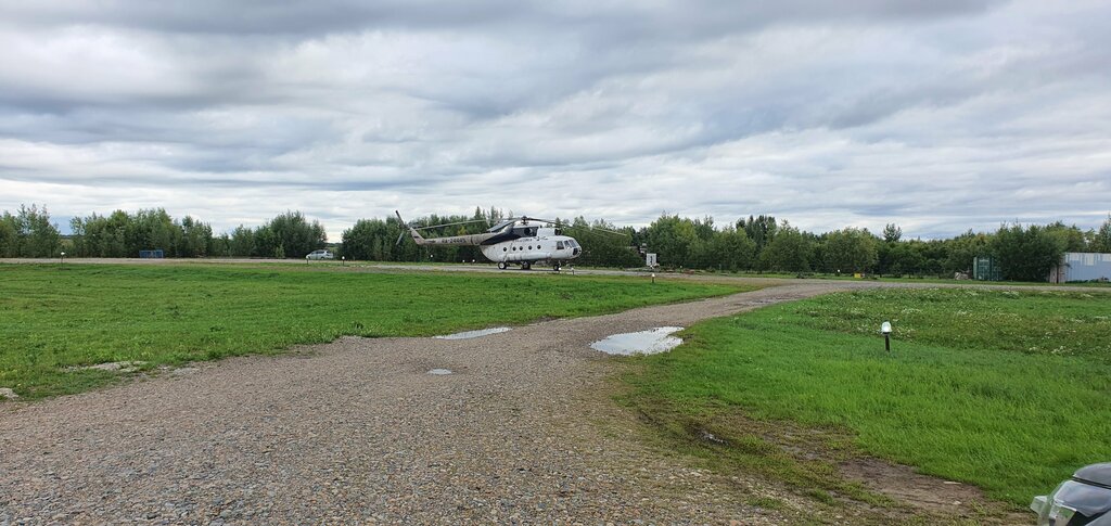 Helikopter pisti вертолетная площадка Раскино, Tomskaya oblastı, foto