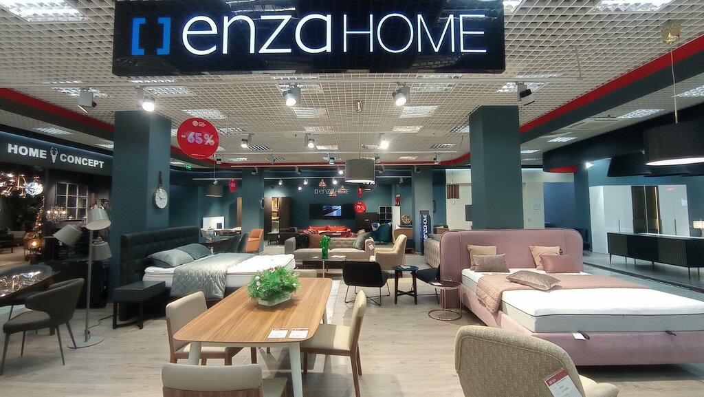 Mobilya mağazaları Enza home, Moskova, foto