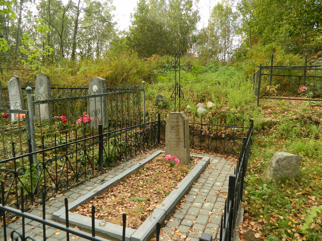 Ünlü kişilerin mezarları Могила великана Фёдора Махнова, Vitebskaya oblastı, foto